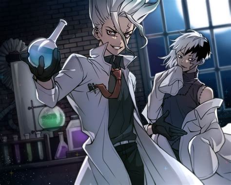 Senku And Gen Creepypasta Cute Dr Stone Fanart Stone World