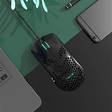 Ajazz AJ390R Lightweight Honeycomb RGB Wired Gaming Mouse 7 Adjustable