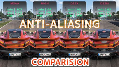 Project Cars Antialiasing Comparision Best Fps Msaa Vs Ds2x Vs Ds2m