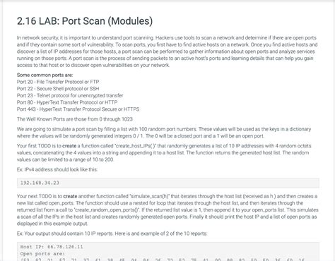Solved 2 16 LAB Port Scan Modules In Network Security It Chegg Com