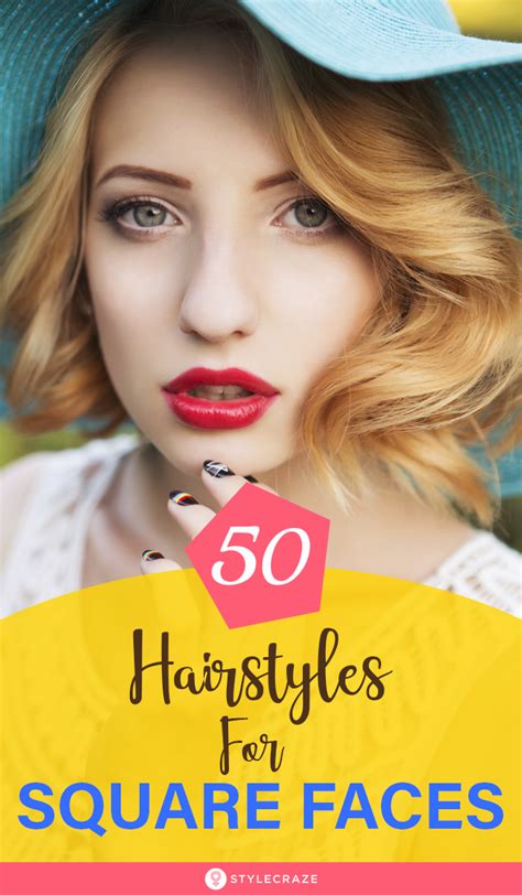 50 Most Flattering Hairstyles For Square Faces Square Face Hairstyles