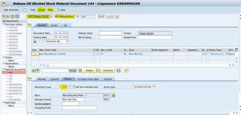 Significance Of Movement Types 103 105 107 And 1 SAP Community