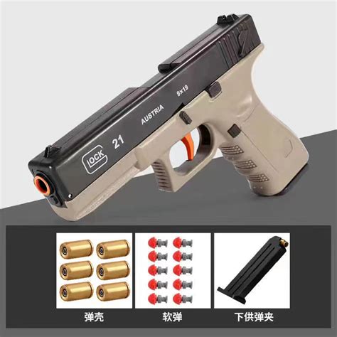 Pistolet Glock M1911 à éjection Automatique Jouet à Balles Souples