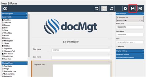 designing e forms docmgt