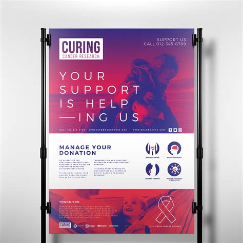 Cancer Charity Poster Template A Flyer Template By Brandpacks