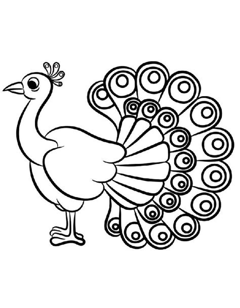 Peacock Coloring Pages Free Printable Pdf