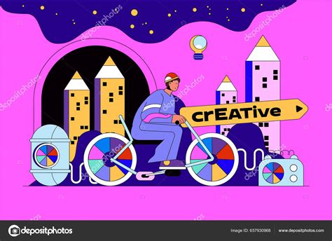 Creative Process Web Concept Character Scene Man Brainstorming