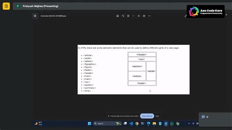 Html Sementic Types Youtube