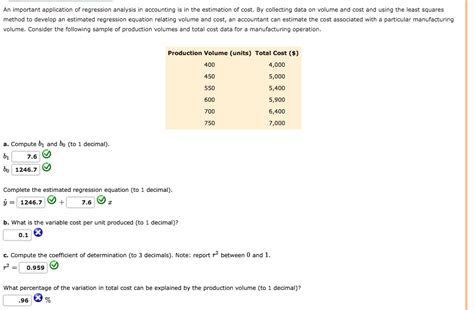 solved table total cost data look at the table total