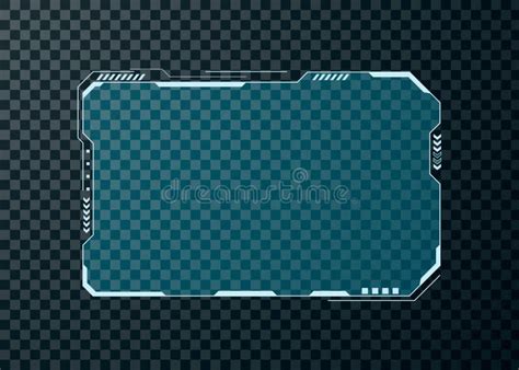 HUD Futuristic User Interface Screen Element Abstract Control Panel