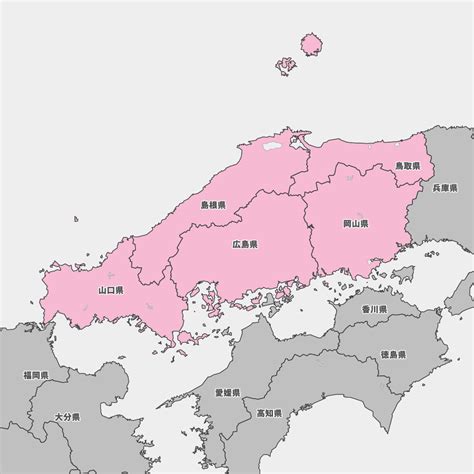 中国地方の地図 Map It マップ・イット