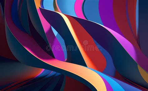 rainbow geometric grid pattern on abstract background generative ai