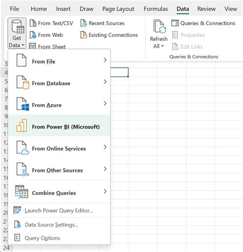 Powerbi Connect Excel Power Query To Power Bi Datasets Stack Overflow Hot Sex Picture
