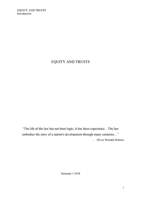 Hd Equity And Trusts Comprehensive Notes 1 Warning Tt Undefined Function 32 Warning Tt