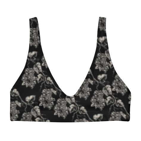 Death Gravevine Padded Alternative Bikini Top Goth Bathing Suit