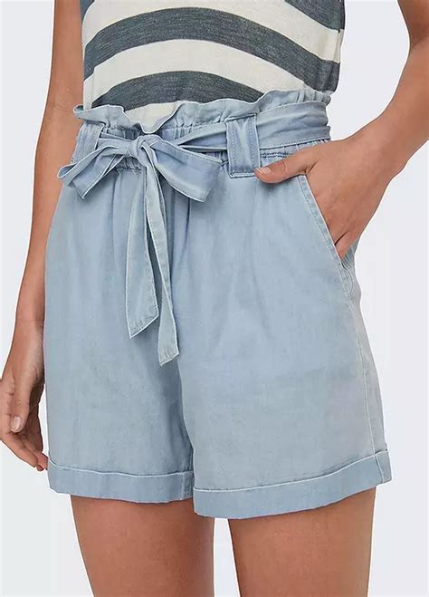Only High Waist Denim Shorts Freemans