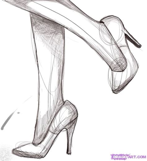 High Heels Sketch Drawing High Heels Drawing People Drawings
