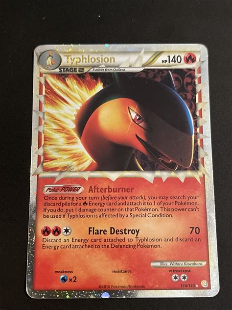 Pokémon Tcg Typhlosion Prime Heartgold Soulsilver 110123 Holo Holo