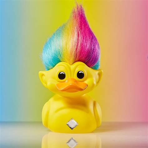 Official Trolls Rainbow Troll Yellow With Rainbow Hair Tubbz Cosplay