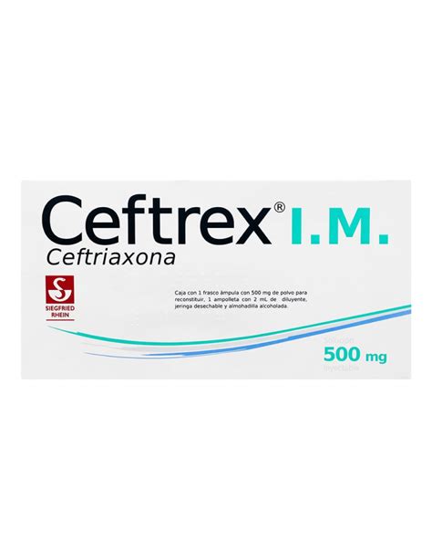 Ceftrex Im 500 Mg 1 Vial Ampoule 1 Ampoule With 2 Ml And 5 Ml