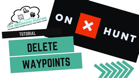 Onx How To Delete Waypoints Youtube