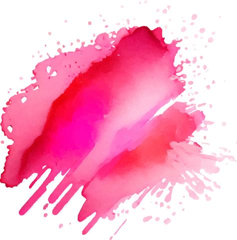 Pink Watercolor Paint Splash Isolated 17257675 Png