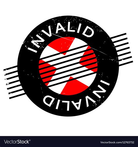 Invalid Rubber Stamp Royalty Free Vector Image
