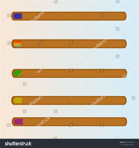Set Different Vector Progress Bars Displaying Stock Vector Royalty Free Shutterstock