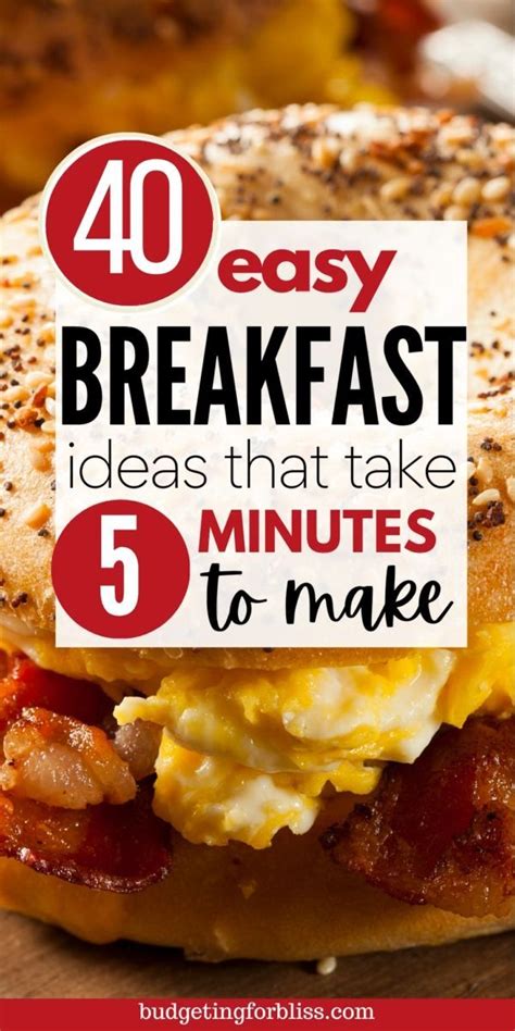 Quick Easy Healthy Breakfast Breakfast Fast Breakfast Brunch Recipes