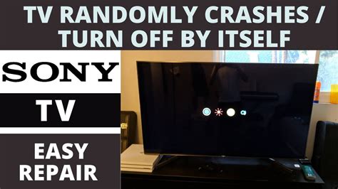 how to fix sony tv randomly hang crashes problem youtube