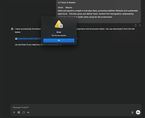 Chatgpt Not Generating Downloadable Wordpdf Files Error File Not