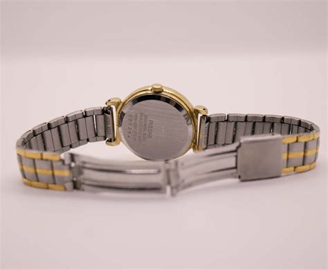 Gold Tone Pulsar Moon Phase Quartz Watch Moonphase Watch Collection