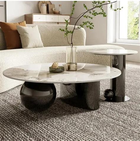 Phooldaan Nesting Round Centre Table Black Phooldaan