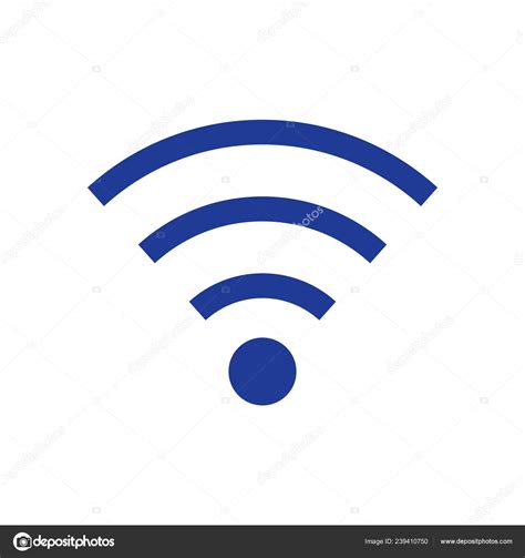 Wifi Symbol Vector Wireless Network Icon Flat Design Stock Vector Image