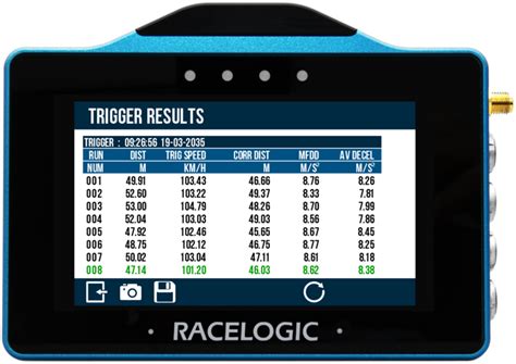 Decel Mode Vbox Touch Rtk Racelogic Support Centre