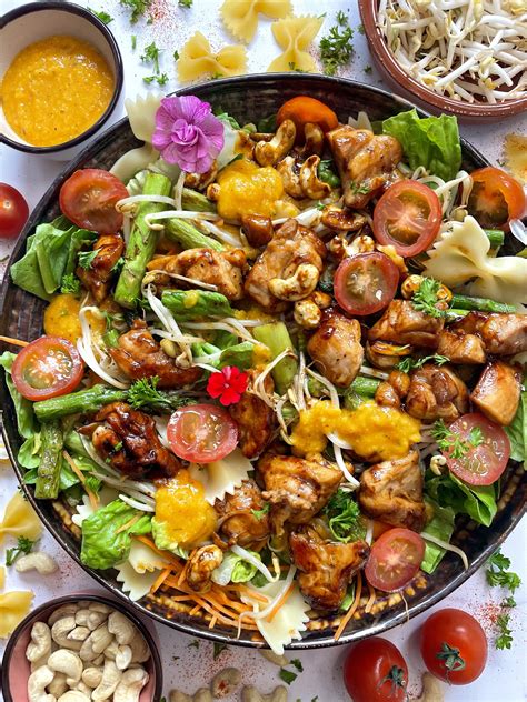 Pastasalade Met Kip En Mango Salsa Recept Food Places