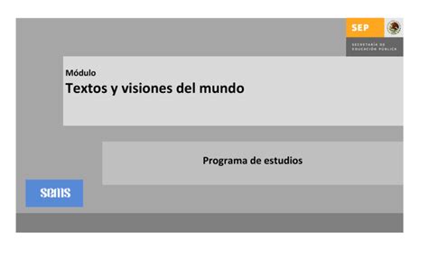 M7 Textos Y Visiones Del Mundo