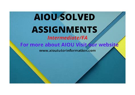 Aiou Solved Assignment Fa Daftri Urdu Spring 2022