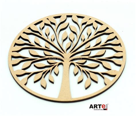 Artej Light Yellow Mdf Tree Design Quantity Per Pack 1 At Rs 40piece