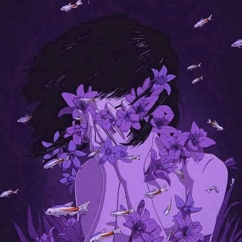 Purple Vibe Dark Purple Dark Aesthetic Anime Beautiful Art Icons