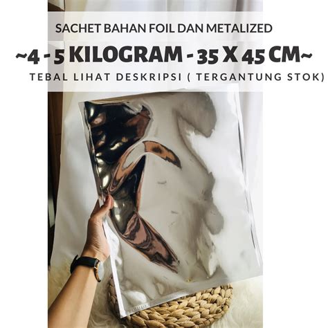 Jual Plastik Kemasan Almunium Powder X Plastik Sachet Aluminium Foil Kg Metalized Tebal