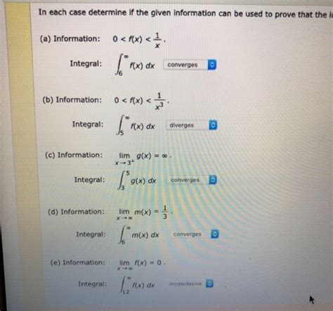 solved in each case determine if the given information can