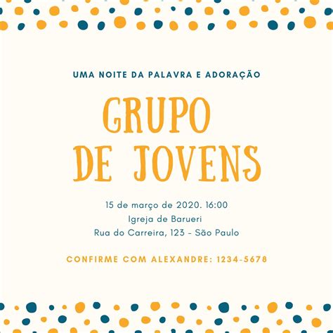 Carta De Convite Para Igreja Braincp