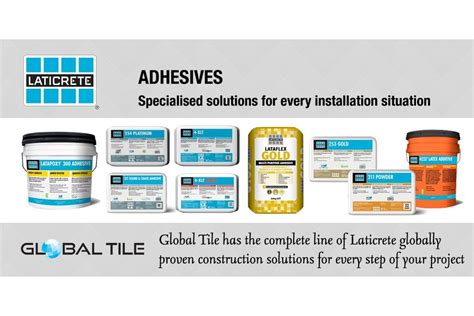 Laticrete Innovative Tile And Stone Installation Systems By Global Tile