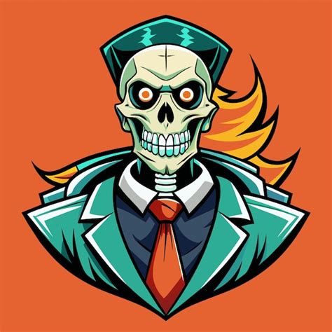 Premium Vector Skeleton Man Tshirt Sticker Desgin