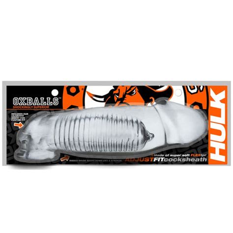 Buy Now Oxballs Hulk Gargantic Cock Sheath Clear Prowler