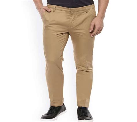 Menz Slim Fit Gabardine Full Pants Beige Khaki 939353 Buy From