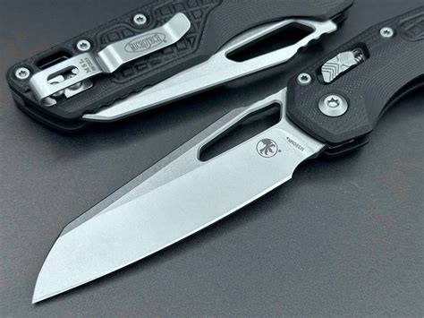 Microtech Knives Msi Single Edge Frag G 10 Black Stonewash Standard 21