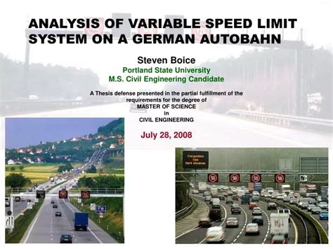 ppt analysis of variable speed limit system on a german autobahn