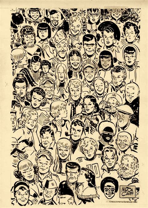 Fascinating Faces By Milton Caniff Milton Caniff Comic Art Vintage